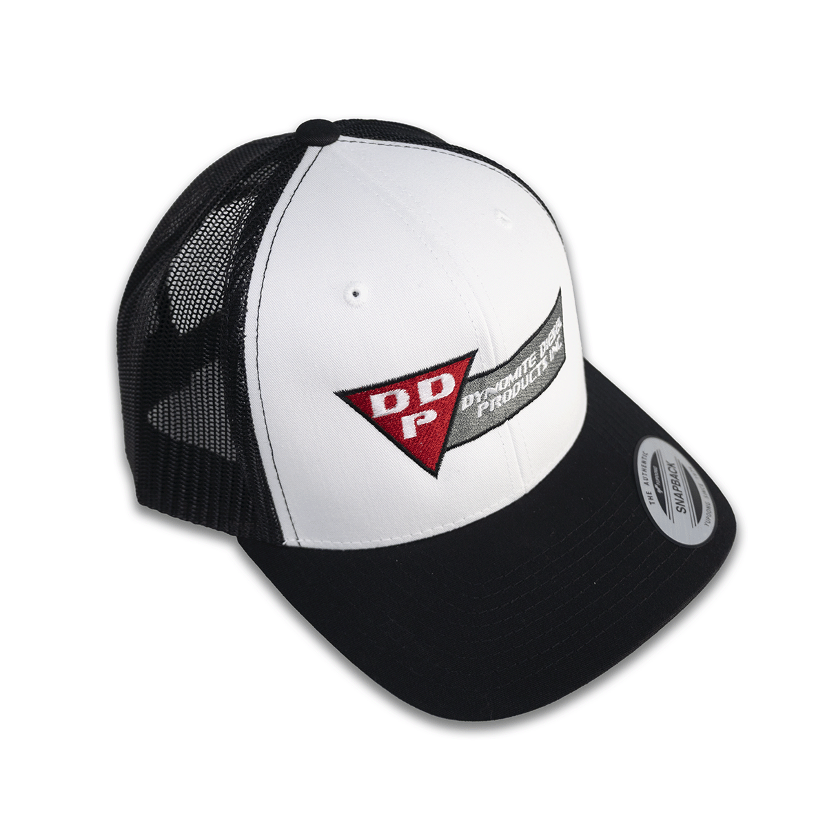 Color Flag Logo Snapback Trucker Hat (Black/White/Black) – Dynomite ...