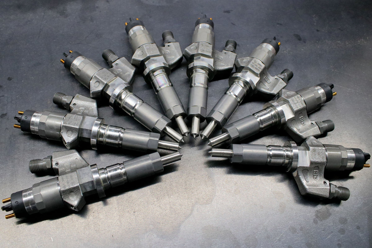 Chevy Duramax 01-04 LB7 Reman Injector Set 60 Percent Over 100hp Dynom ...